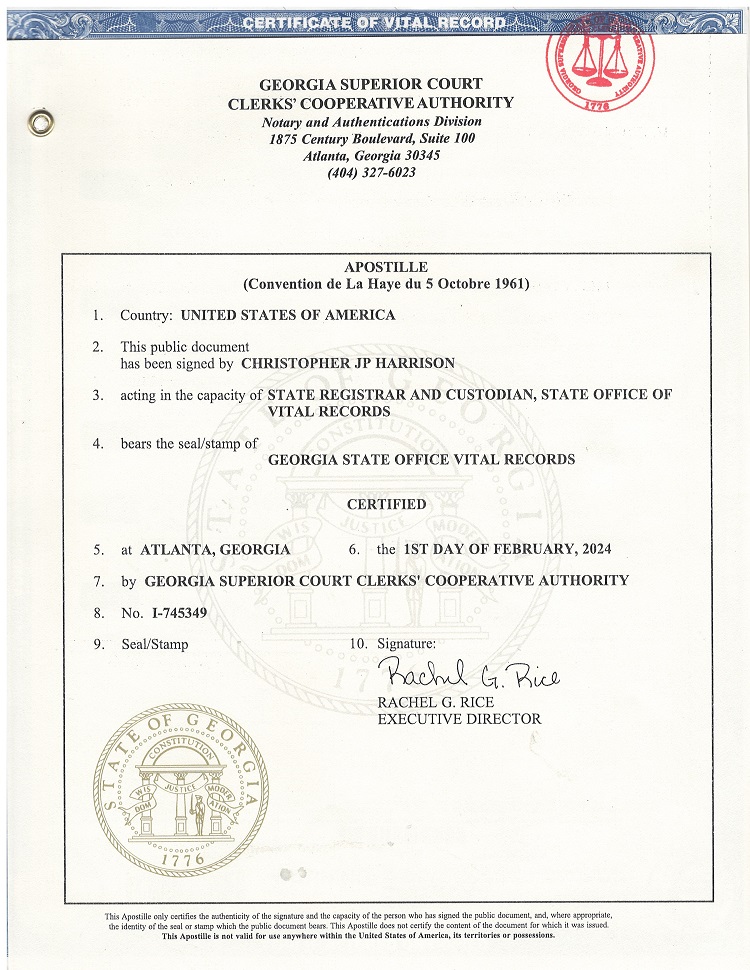Georgia - U.S. Apostille Services