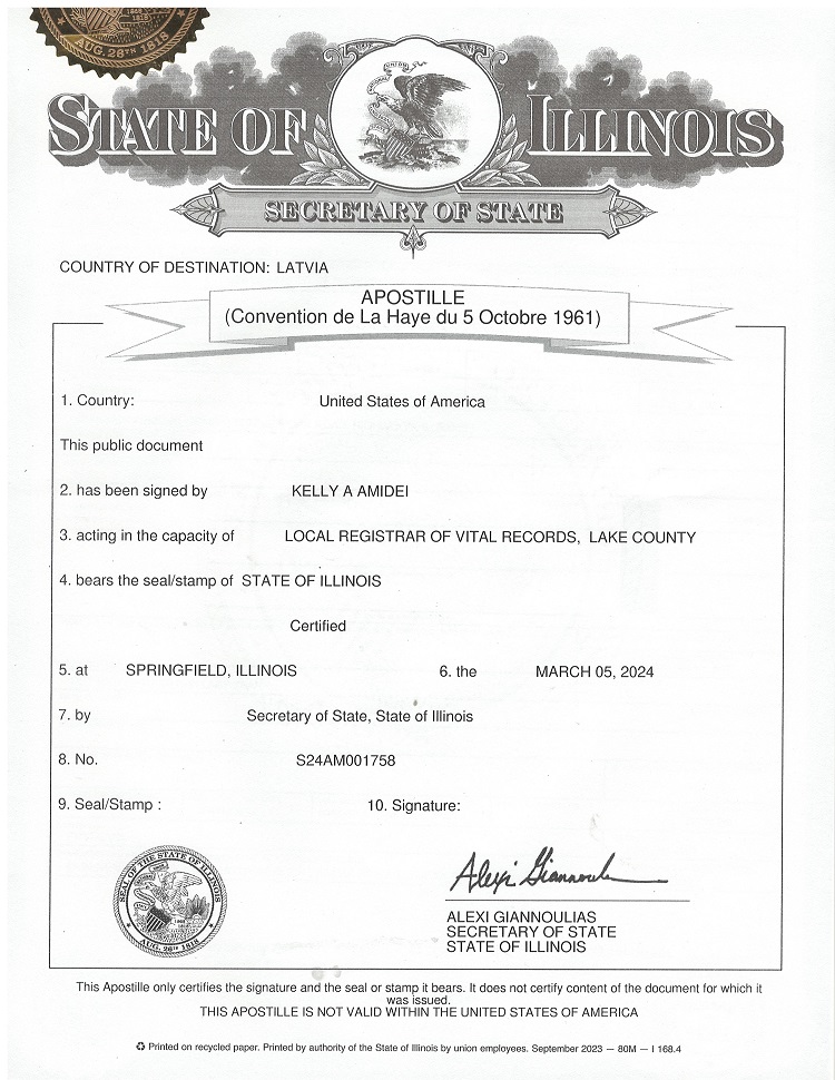 Illinois - U.S. Apostille Services