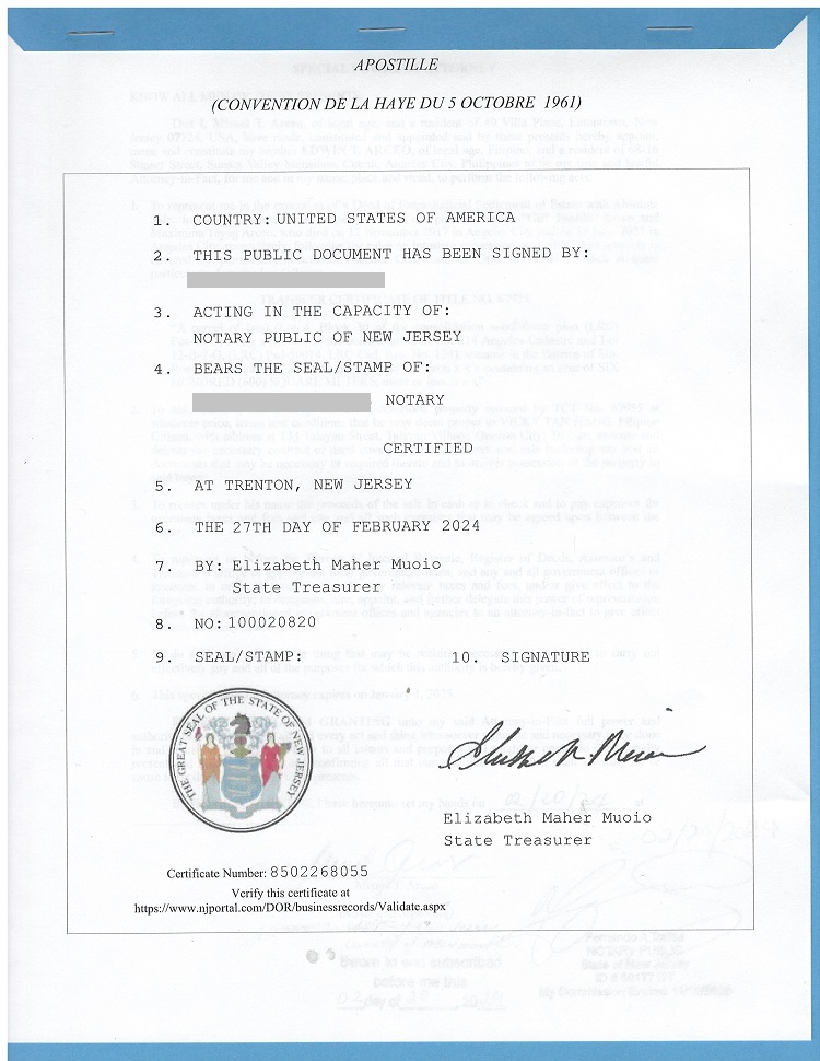New Jersey - U.S. Apostille Services