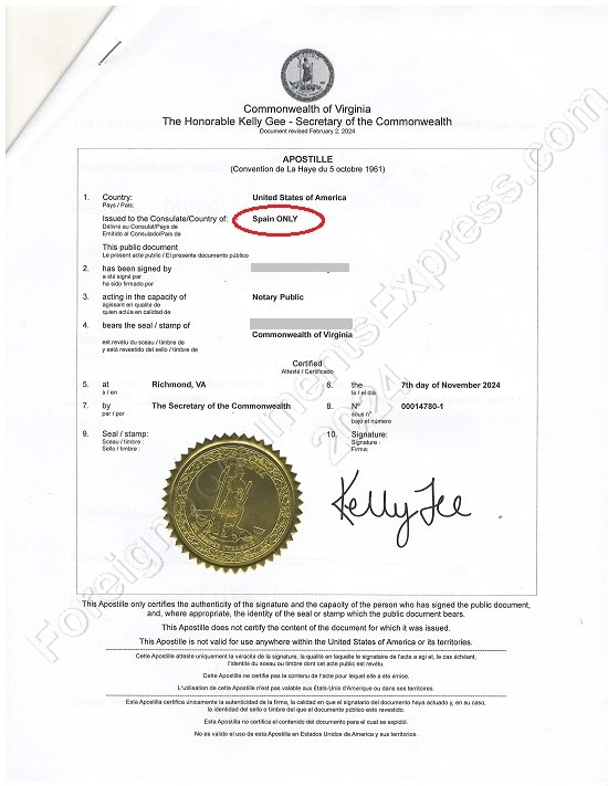 Virginia - U.S. Apostille Services