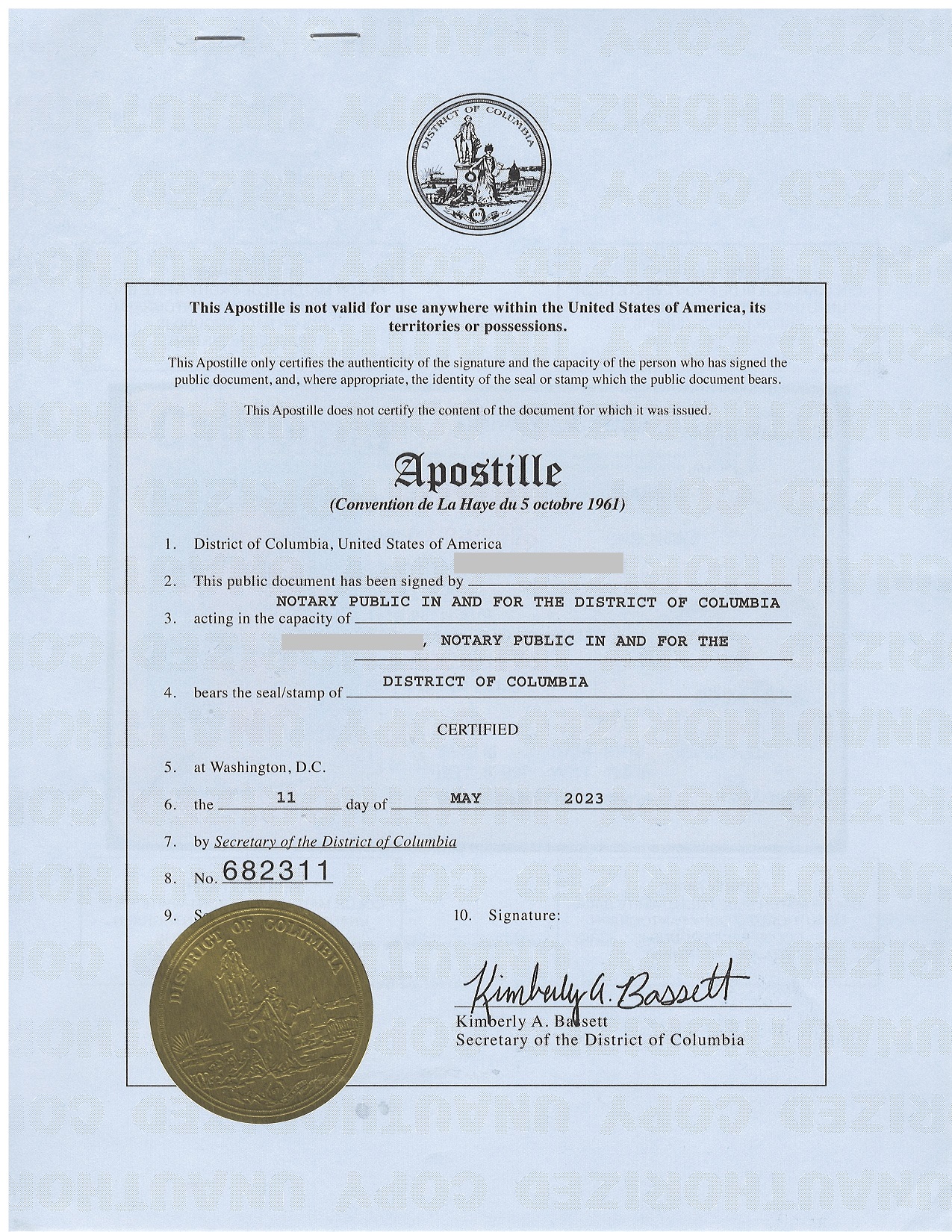 DC - U.S. Apostille Services