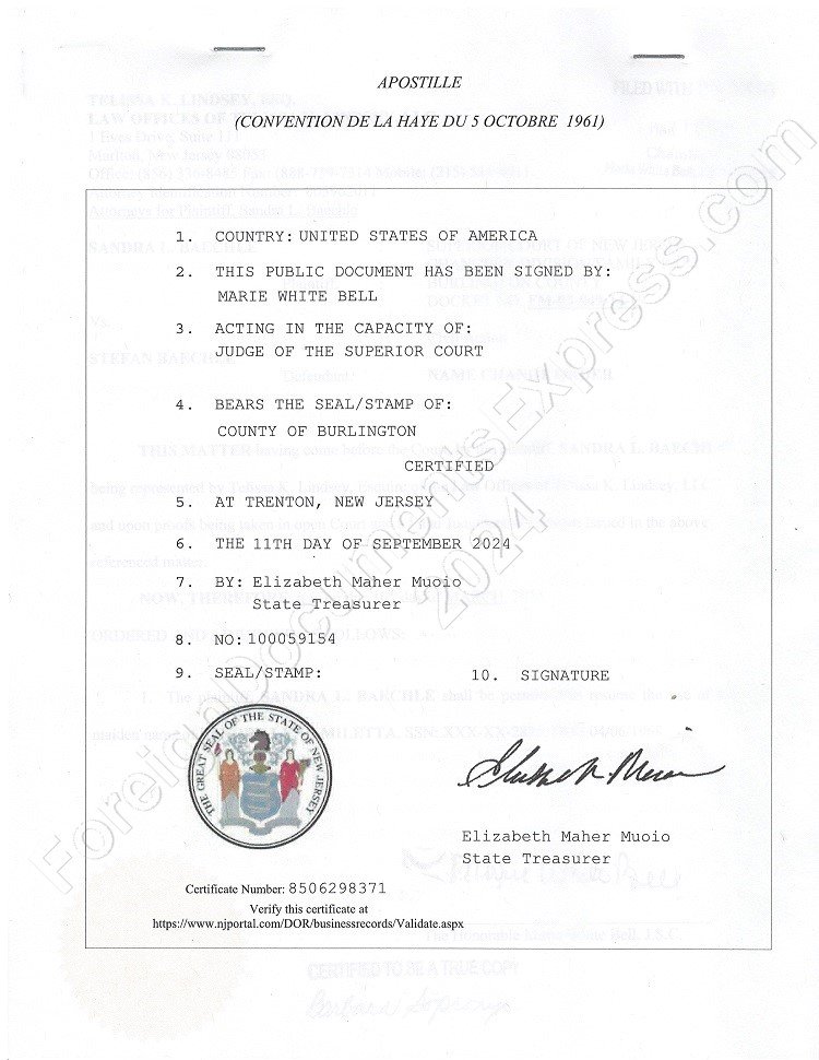 New Jersey - U.S. Apostille Services