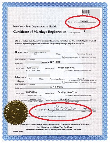 NYS birth, marriage, death certificates - U.S. Apostille Services