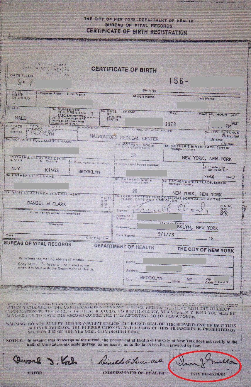 NYC Birth certificates - U.S. Apostille Services