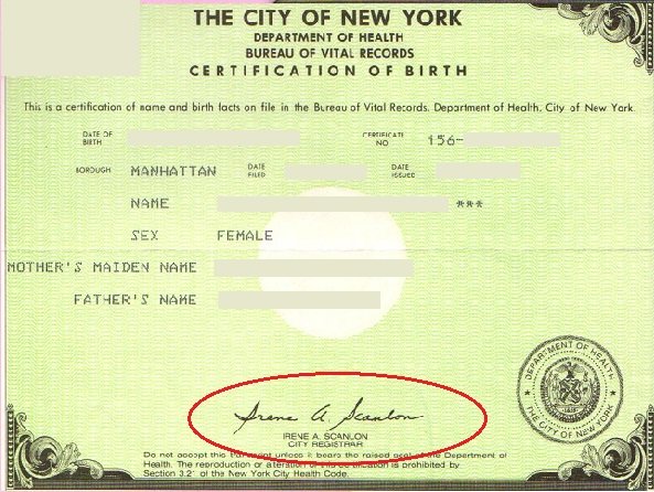 NYC Birth certificates - U.S. Apostille Services