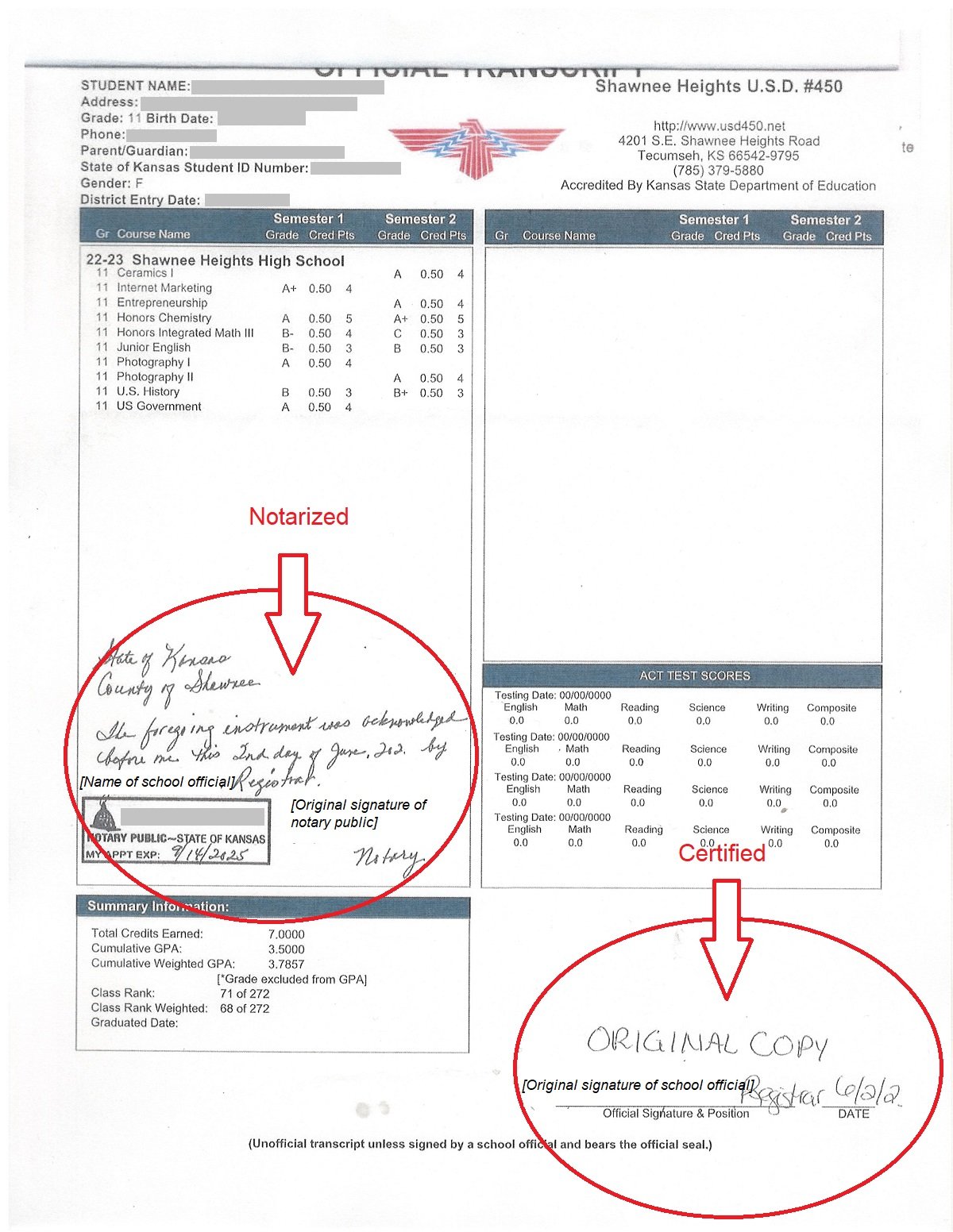 Kansas transcript: apostille requirements - U.S. Apostille Services